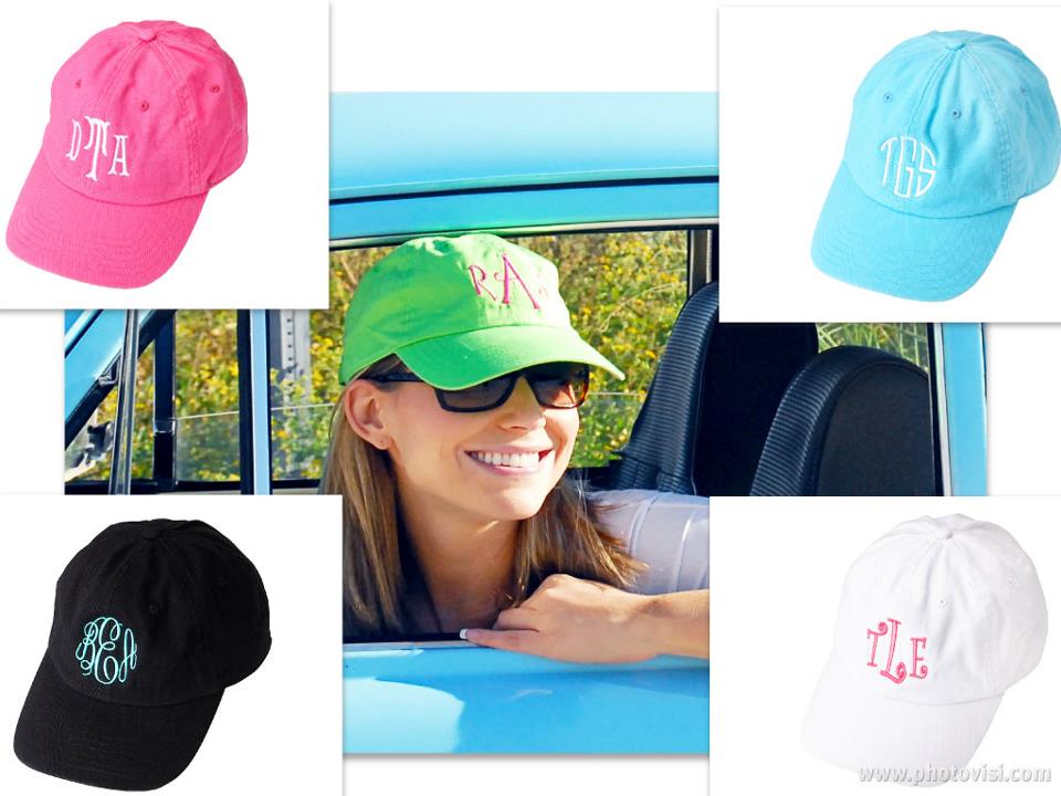 Monogrammed Ball Caps