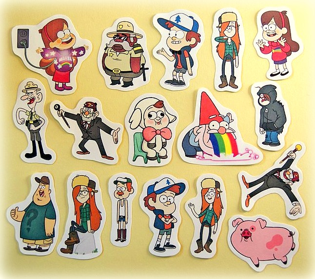 Gravity Falls sticker pack from Stickerama | Autumn stickers, Gravity ...