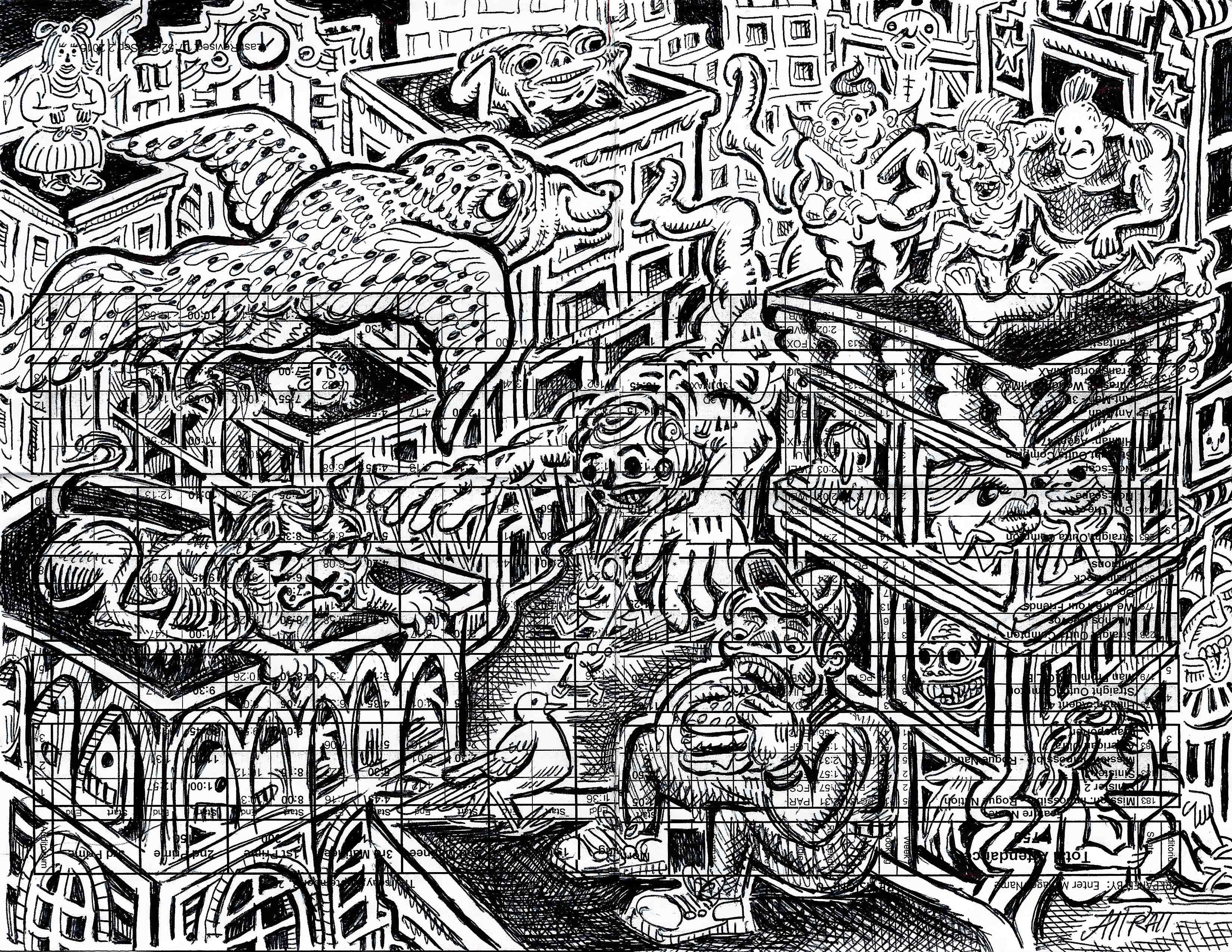 "Work Doodles" on Storenvy