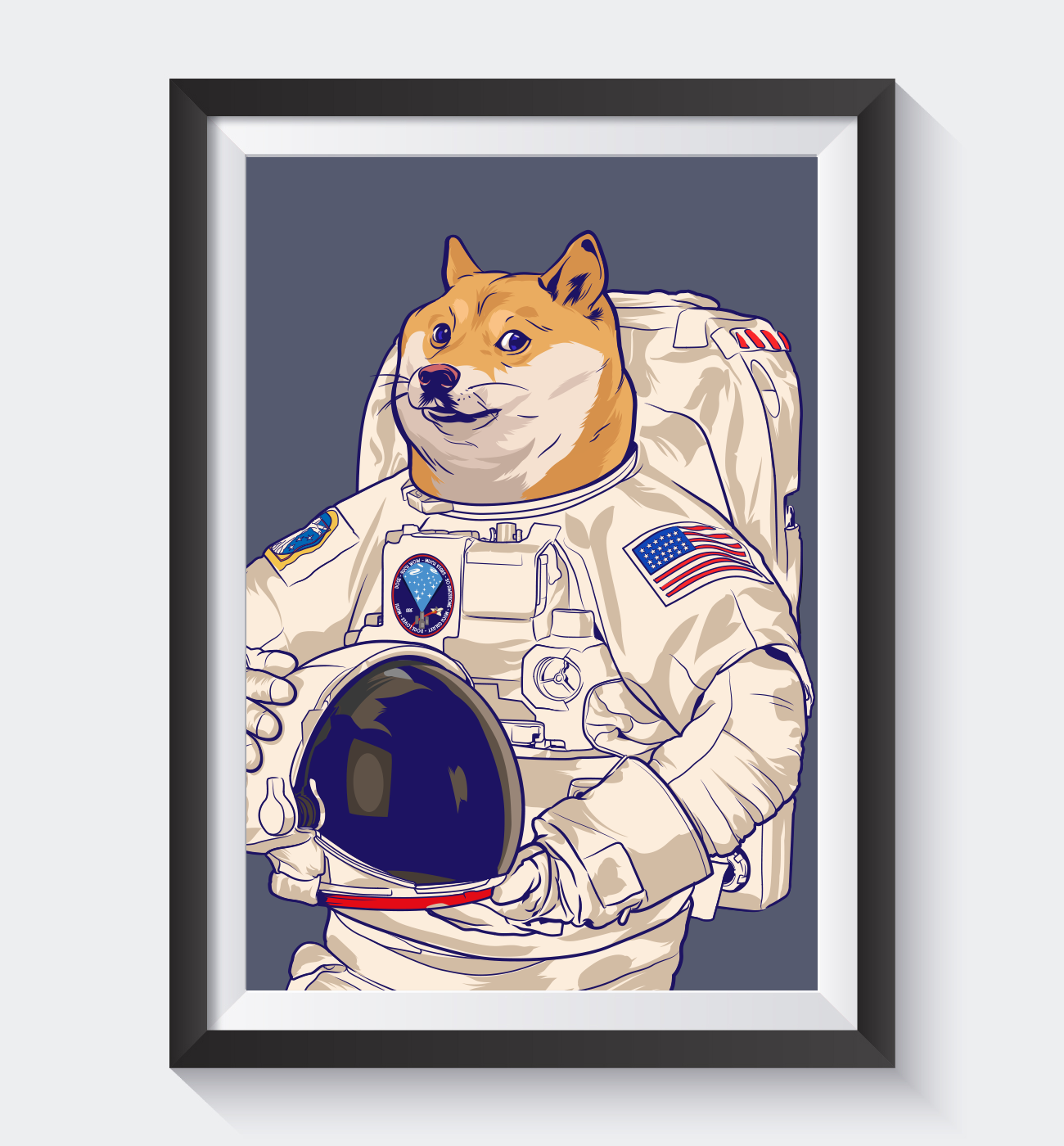 Doge Meme Astronaut