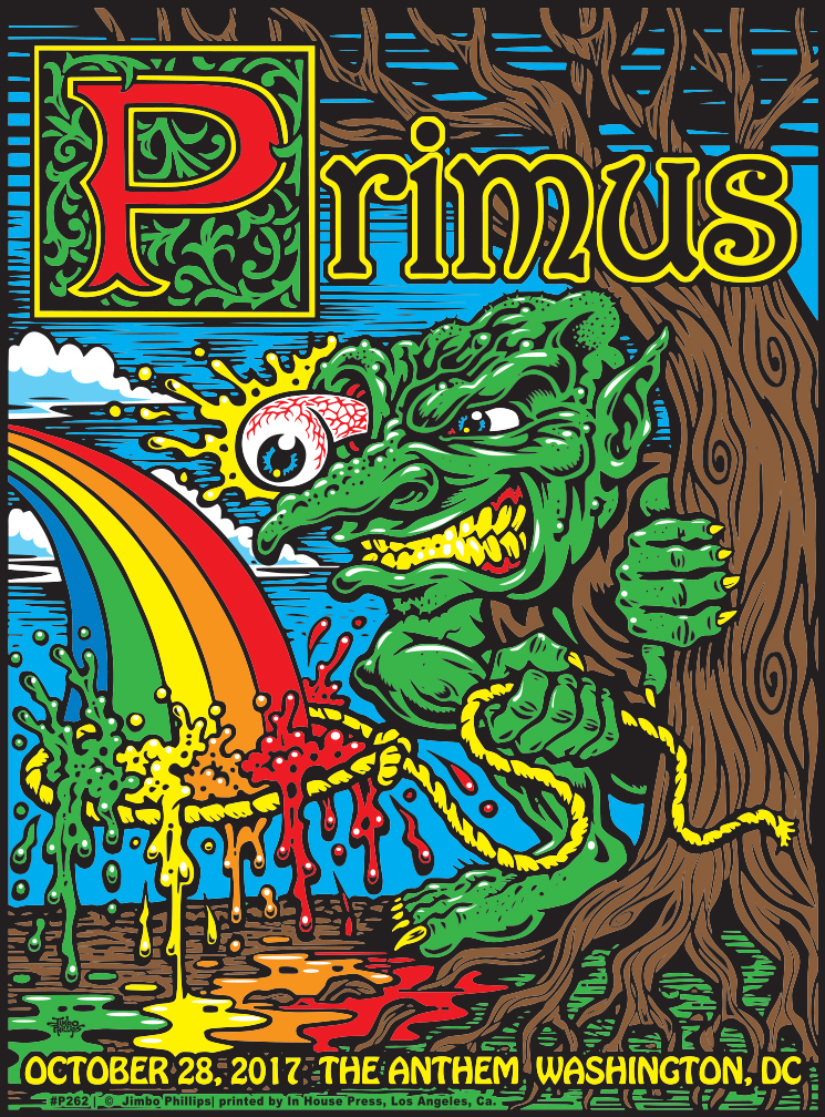 Primus (DC) 18X24 screenprinted poster (signed and numbered) · Jimbo ...