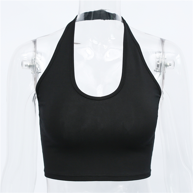 Simple Basic Halter Top (Black) on Storenvy