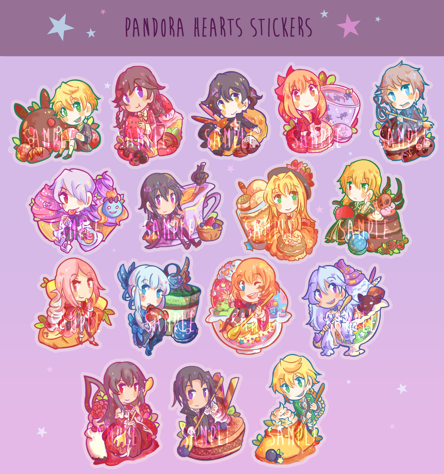 Pandora Hearts Stickers · · Online Store Powered by Storenvy