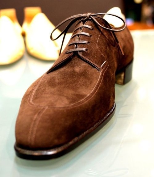 Formal Handmade Best Brownish Suede Split Toe Design Mens Shoes on Storenvy