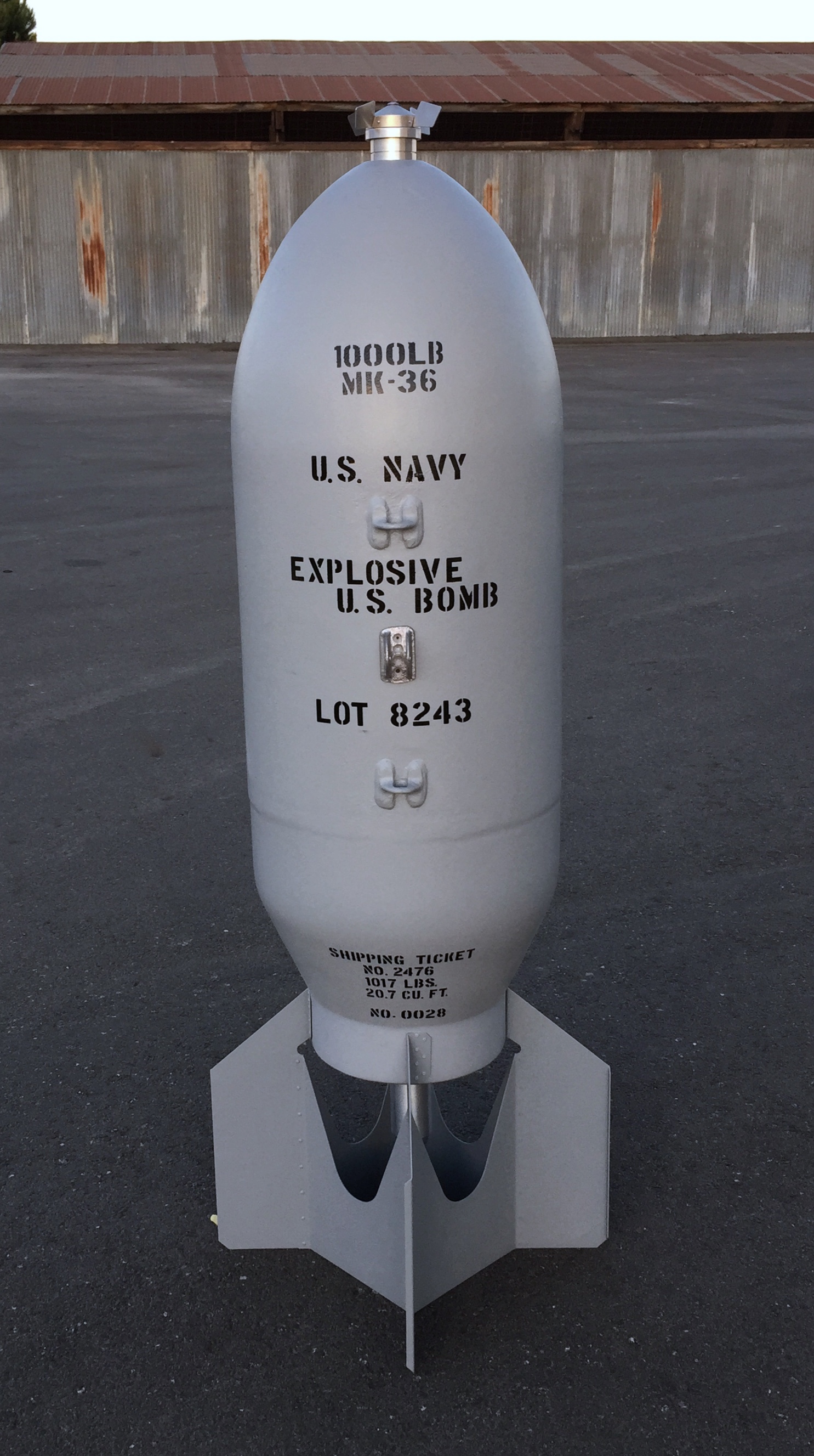 War Relic Replicas | AN-M65 1000lb GP Bomb Replica - COMPLETE - Museum ...