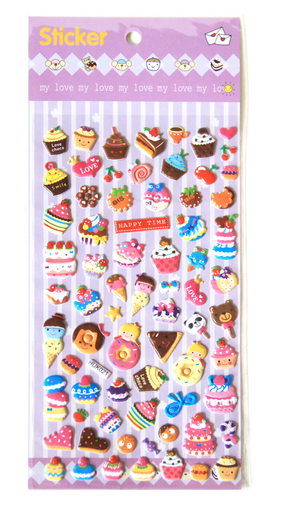Ice creams, Desserts and Candy - Embossed Japanese kawaii Squishy ...